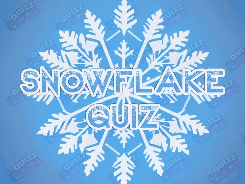Snowflake Quiz for the Most Sensitive